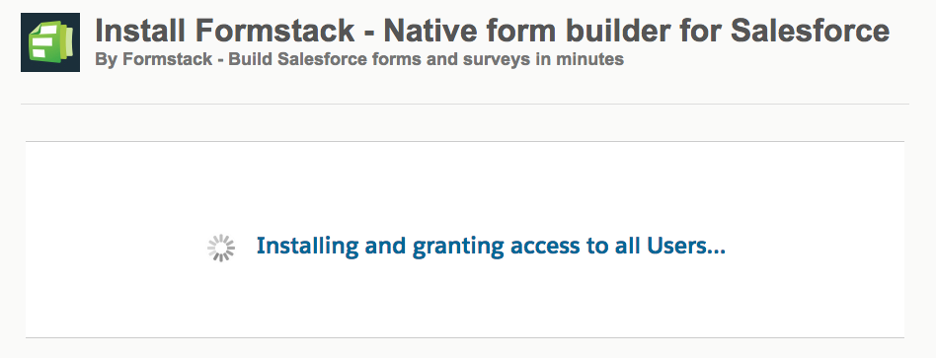Installing The Formstack Salesforce App